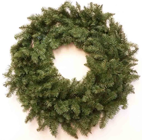 60" Artificial Christmas Pine Wreath - Toronto Bulk Flowers Wholesale